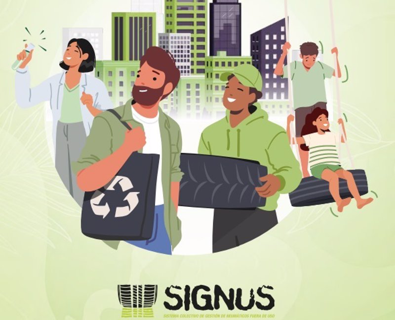 Economía/Motor.- Signus convirtió 205.825 toneladas de neumáticos fuera ...